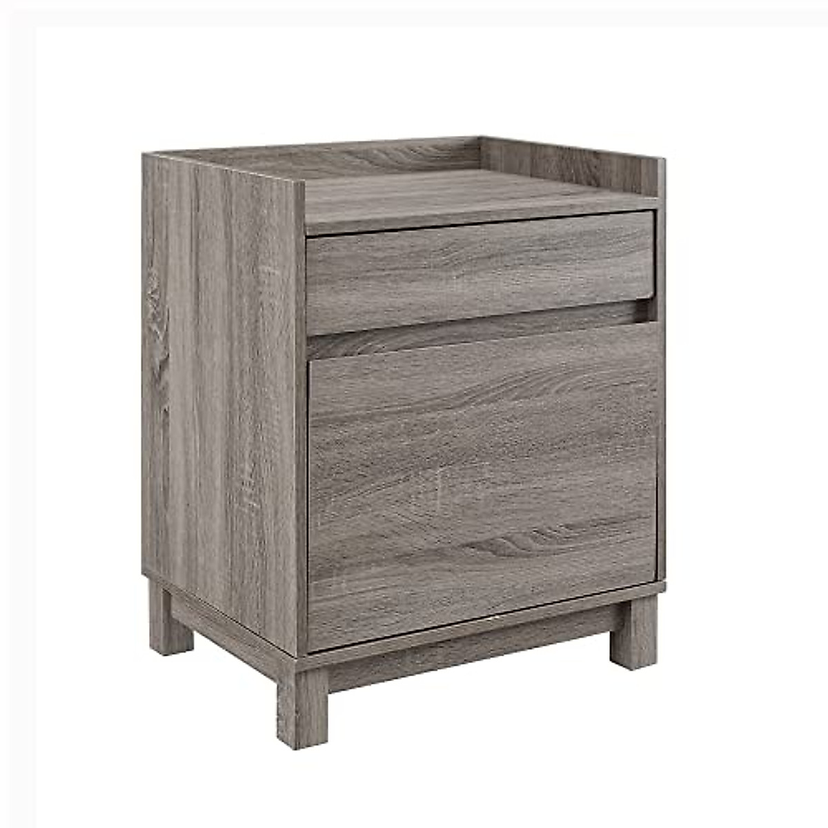 Linon Tracey Filing Cabinet, 22"W x 17.2"D x 27"H, Gray