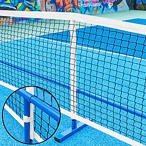 Vermont Procourt Combi Net | Net for Tennis, Badminton, Pickleball & Soccer-Tennis | Portable Badminton Set | Mini Tennis & Badminton Sets for Backyards (10ft Wide (Half Court Pickleball Only))