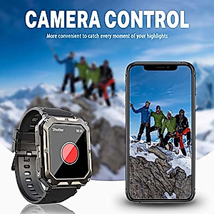 𝑭𝑰𝑳𝑰𝑬𝑲𝑬𝑼 𝑴𝒊𝒍𝒊𝒕𝒂𝒓𝒚 𝑺𝒎𝒂𝒓𝒕 𝑾𝒂𝒕𝒄𝒉 𝑴𝒆𝒏 Bluetooth Call Ip68 Waterproof Fitness Smart Watches Heart Rate Blood Pressure Smart Watch Black Steel Man Smartwatches for Android iOS