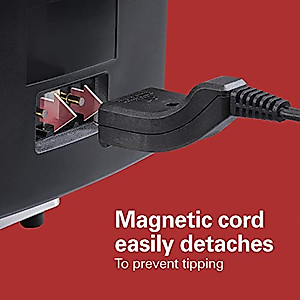 Hamilton Beach 35032 Professional Style Electric Deep Fryer, Frying Basket with Hooks, 1500 Watts, 3 Ltrs New for 2021, Stainless Steel