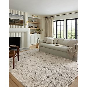 Loloi II Kamala Collection KAM-01 Grey/Graphite 2'-7" x 12'-0" Runner Rug