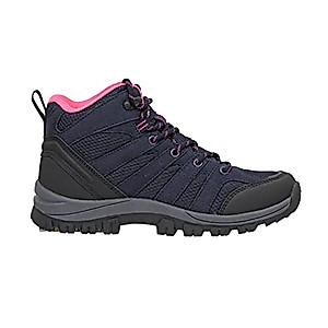 CUSHIONAIRE Women's Bixton Hiking Boot, Navy M 8.5