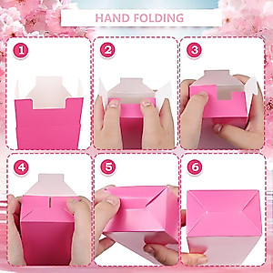 18 Pack Party Boxes Pink Candy Boxes Party Props Pink Gift Bags Party Favor Bags Goodie Bags Party Treat Bags Pink Doll Party Favor Boxes For Cute Girls Women