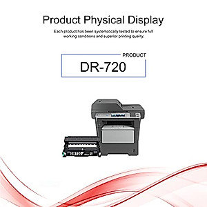 HIYOTA DR720 DR-720 Drum Unit Compatible 1 Pack Black DR-720 Drum Replacement for Brother MFC-8710DW 8810DW 8950DW/DWT HL-5440D 5470DW/DWT 6180DW/DWT DCP-8110DN 8510DN Printer (Not Including Toner)