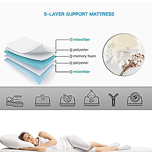 Heimorn Japanese Floor Mattress, Japanese Futon Mattress, Shikibuton Foldable & Portable Camping Mattress with Washable Cover, Dark Gray Full-XL,Grey