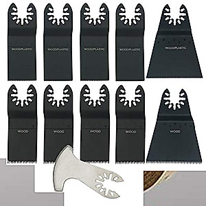 MTP TM 11 Japan Fine Wood Blade Quick Release Universal Fit Multi Tool Oscillating Saw Blade for Craftsman MM20 Rockwell Fein Multimaster Porter Cable B & Decker Bosch Milwaukee Makita Chicago