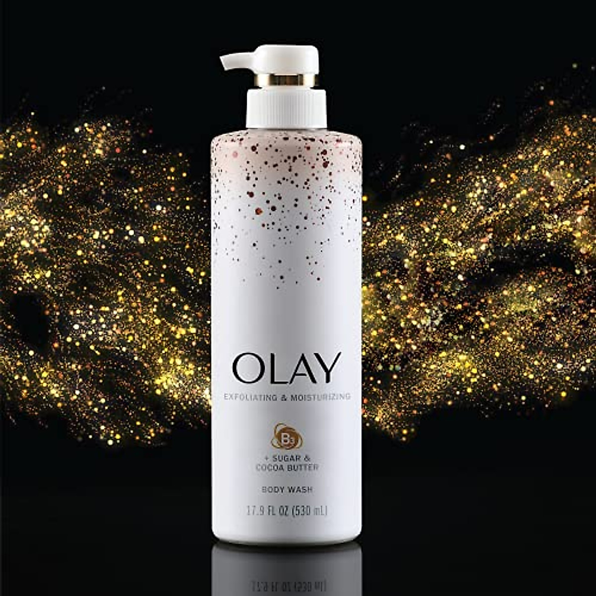 Olay Exfoliating & Moisturizing Body Wash With Sugar Cocoa Butter and Vitamin B3 20 Fl Ounce (Pack of 4)