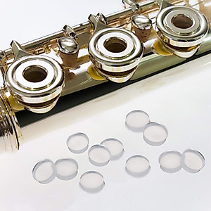 24 Pieces Silicone Flute Plug, 8 mm Flute Hole Plug Soft Flute Key Cover for Most Brand Flute