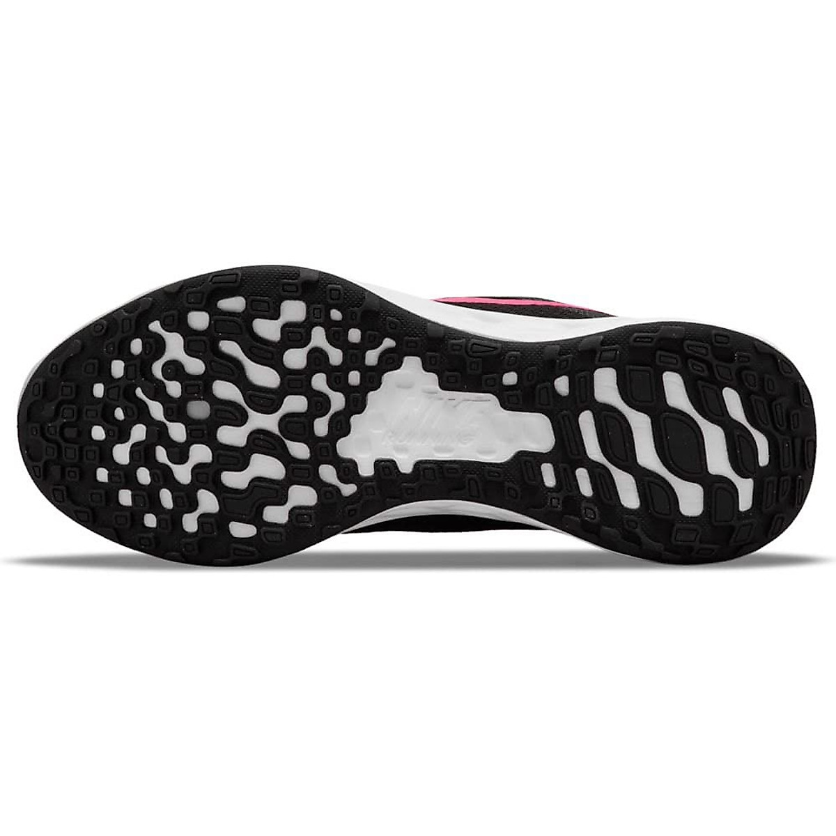 NIKE Women's Race Running Shoe, Black Hyper Pink Iron Grey, 7.5