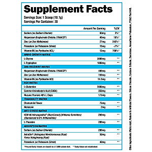 ALPHA LION Superhuman Sleep Supplement, Night Time Aid, Muscle Recovery, Muscle Builder & Gainer, Improves Body Composition (30 Servings, Fruit Punch Flavor)