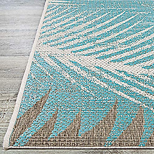 Couristan Monaco Area Rug, 2' x 3'7", Aqua