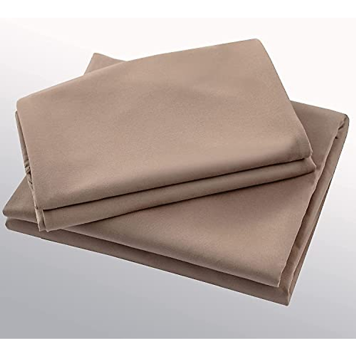 ORIENT Microfiber King Sheets Set,Hotel Luxury Soft Microfiber Bed Sheets Set,Extra Easy Fit Home Sheet Set, Wrinkle, Fade, Deep Pocket Fitted Sheet,Bedding Flat Sheet, Pillow Cases (Beige, 4-Piece)
