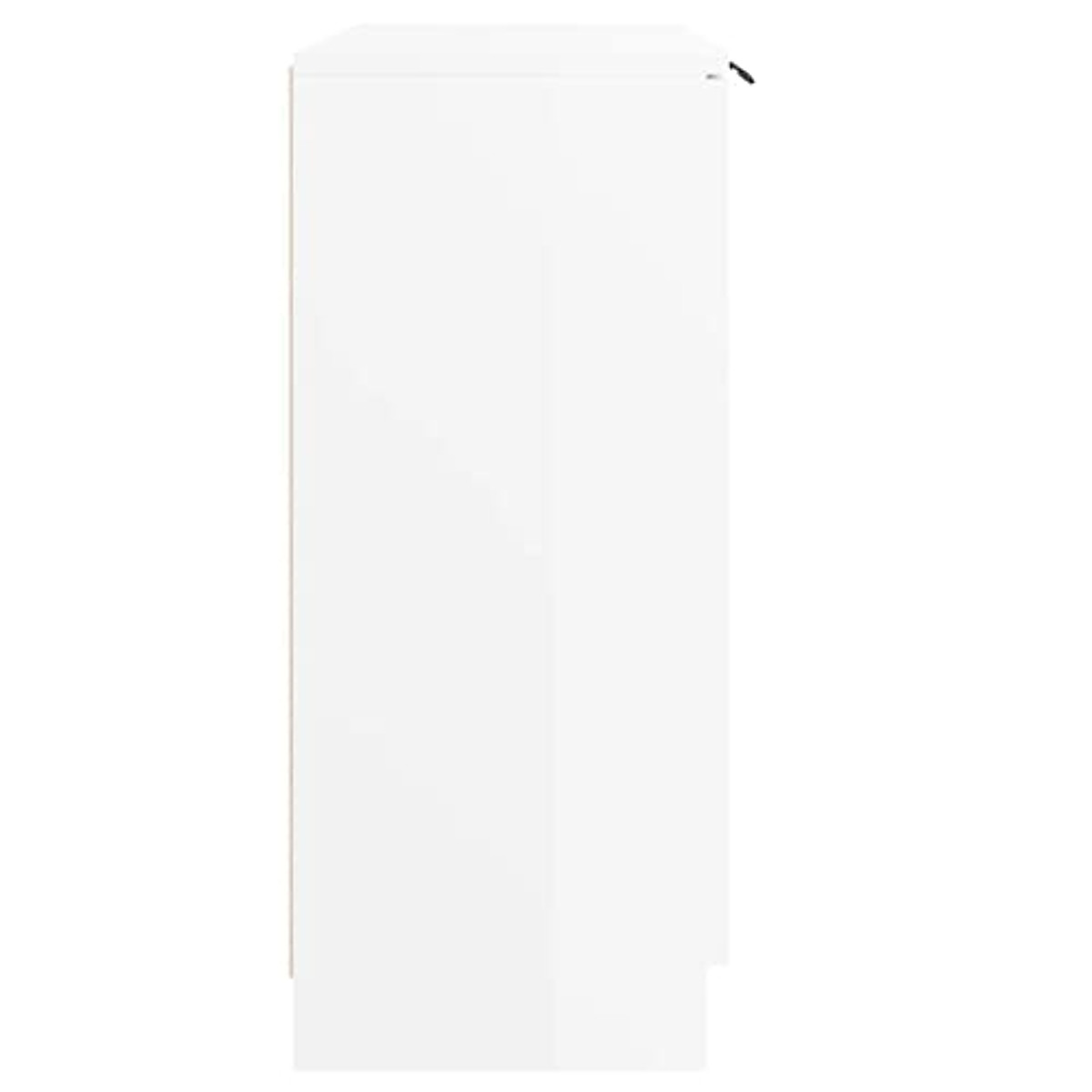 vidaXL Sideboard High Gloss White 23.6"x11.8"x27.6" Engineered Wood