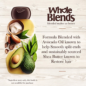 Garnier Whole Blends Shampoo with Avocado Oil & Shea Butter Extracts, 4 Count