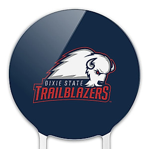 Acrylic Dixie State Primary Logo Cake Topper Party Decoration for Wedding Anniversary Birthday Graduation
