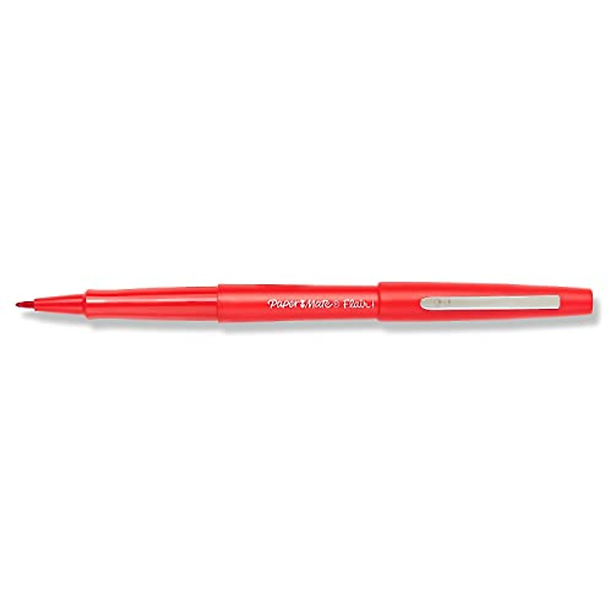 Paper Mate 8420152 Point Guard Flair Needle Tip Stick Pen, Red Ink, 0.7Mm, Dozen