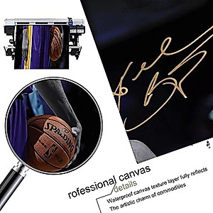 Kobe Bryant Basketball Sports Legend Star Signed Art Poster Canvas Wall Art Unframe 12x18inch For Basketball Fans Room Club Decoration