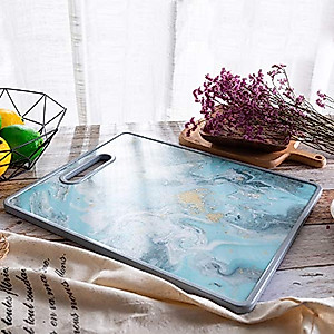 FUN LAVIE Cutting Board For Kitchen Starry sky pattern chopping board BPA Free Decorative Gift 14 x 11.8 Inches Style C