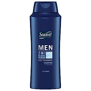 Suave Professionals for Men Anti Dandruff Shampoo 28 Fl. Oz. 2 Pack (Classic Clean 2 in 1)