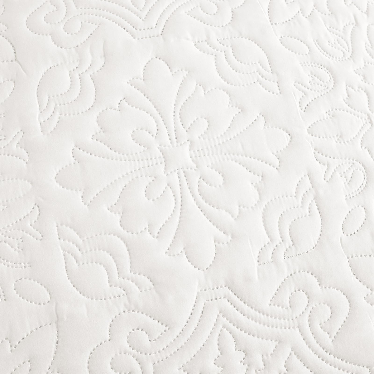 Whale Flotilla 3 Piece Queen Size Quilt Set, Soft Reversible Embossed Queen Quilts Bedding Set, Lightweight Bedspreads Coverlets with Boho Pattern for All Seasons, White