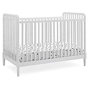 Delta Children Saint 4-in-1 Convertible Crib - Greenguard Gold Certified, Bianca White