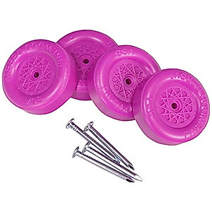 Official Pinewood Derby Wheels and Axles (Purple)