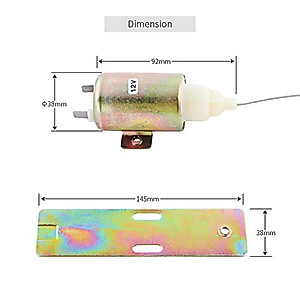 EASYGUARD tr2002a Universal Electric Power Trunk Release Solenoid Kits for Open Boot Dc12v Long Lifespan