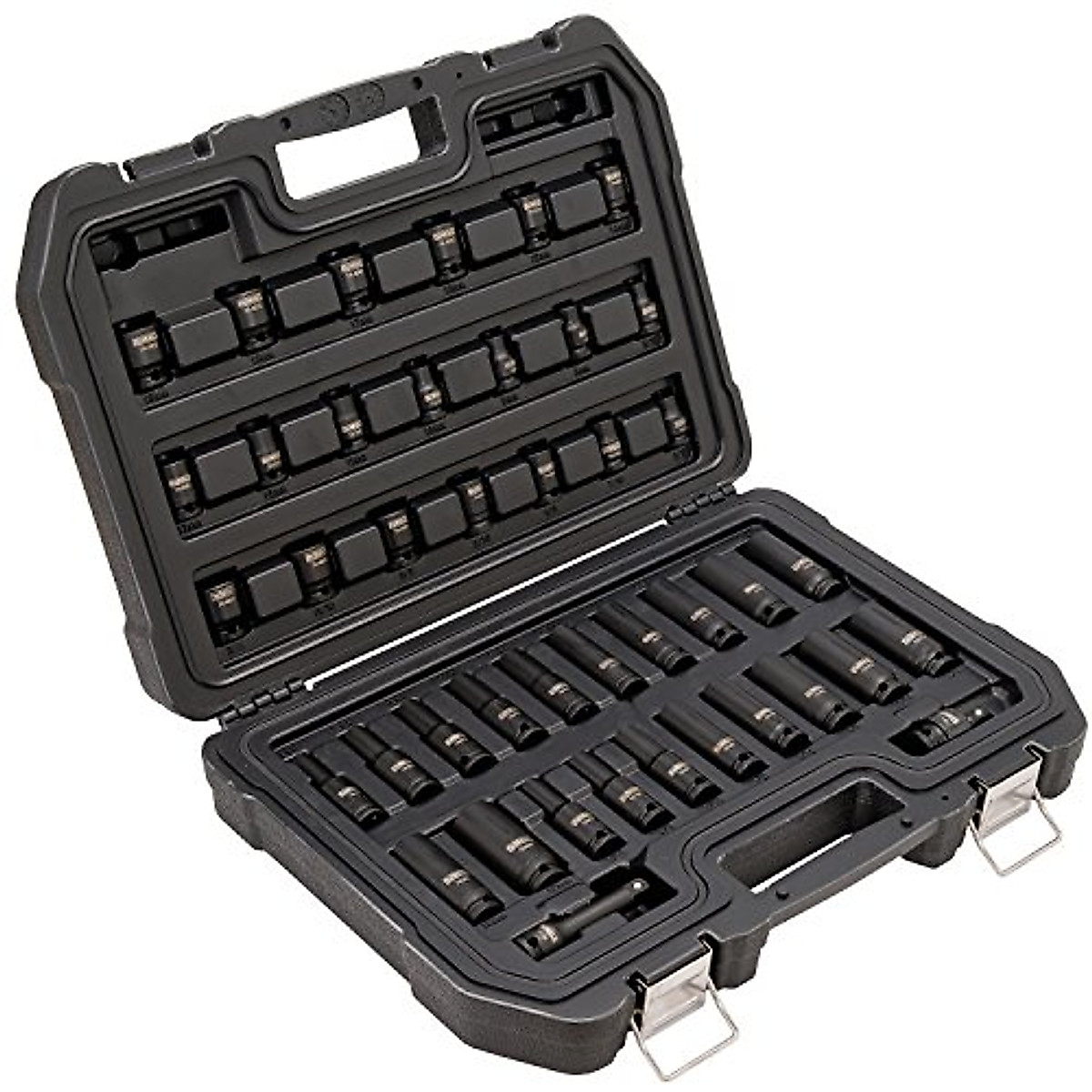 DEWALT Impact Socket Set, Combination, SAE/MM, 3/8-Inch Drive, 42-Piece (DWMT19248)