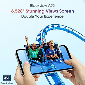 Blackview Unlocked Cell Phone, A95 Phones, 8GB+128GB/SD 1TB Android 11 Unlocked Phones, Octa-core 2.1GHz, 20MP Multi-Mode Camera, 6.5" HD+, 4380mAh 18W Fast Charging 4G Dual SIM Unlocked Cell Phones