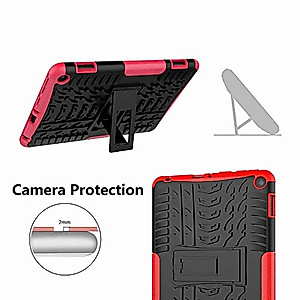 Boskin for Kindle Fire hd 8 case Fire hd 8 Plus case 2020 Release 10th Generation,Shockproof Kickstand Cover (Blue)