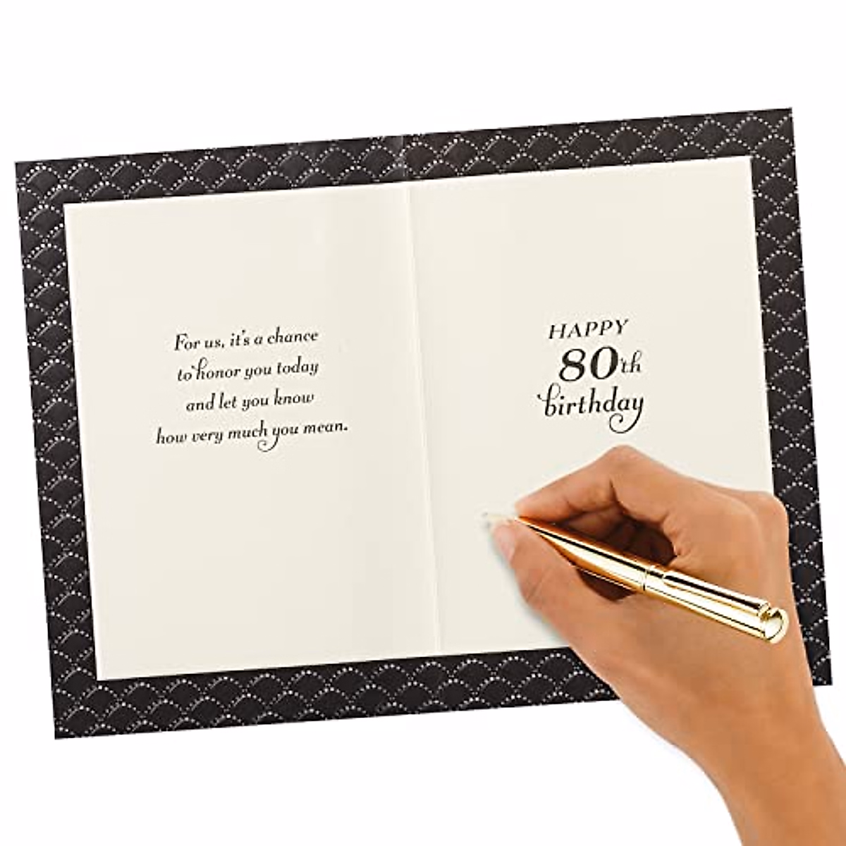 Hallmark 80th Birthday Card (Honor You Today) (5RZB2007)