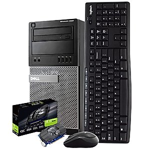 Dell Gaming PC Computer 16GB 500GB SSD Nvidia GT1030 WiFi Windows 10 HDMI (Renewed)