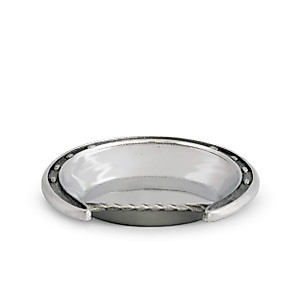 Arthur Court Designs Aluminum Lucky Horseshoe Nut Candy Bowl 5.25 inch Long