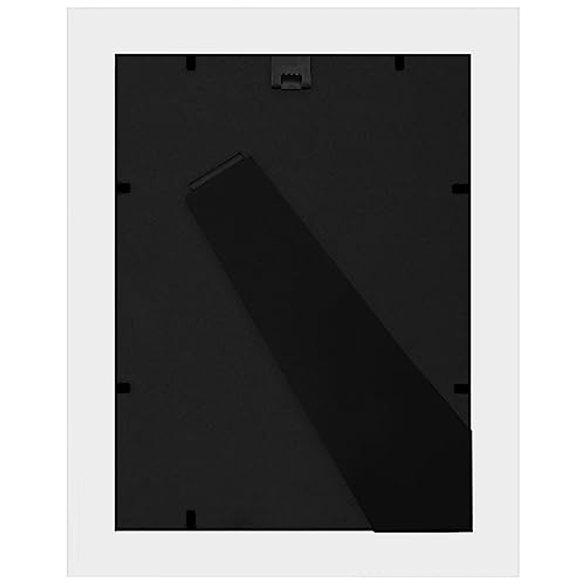 Americanflat A5 Picture Frame in White - Composite Wood with Shatter Resistant Glass - Horizontal and Vertical Formats for Wall and Tabletop - 5.8 x 8.3 in