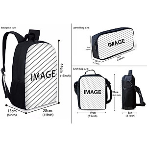 3 in 1 Backpack Set Wings of Fire Bookbag with Lunch Box and Pencil Case