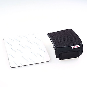 TFY Padded Hand-Strap Plus Hook & Loop Fastening Tape Adhesive Patch - DIY Detachable Hand-Strap for Smartphone, Tablet PC and More - iPhones - iPad Pro 9.7/12.9 Inch and Other Tablets