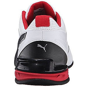 PUMA Men's TAZON 6 FM Cross Training Sneaker, Puma White-Puma Black-Puma Silver, 12