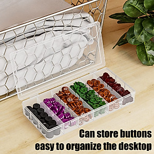 BAGTeck clear visible plastic storage box cosmetic tools storage box makeup tools fishing tackle accessory box organizer jewelry screws hardware accessories organizer box (4Pack)