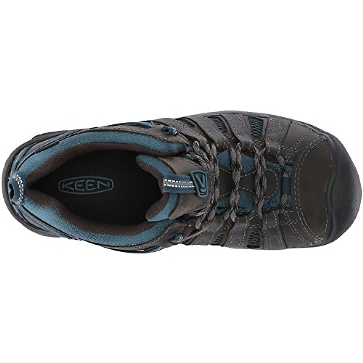 KEEN Men's Voyageur Low Height Breathable Hiking Shoes, Alcatraz/Legion Blue, 12