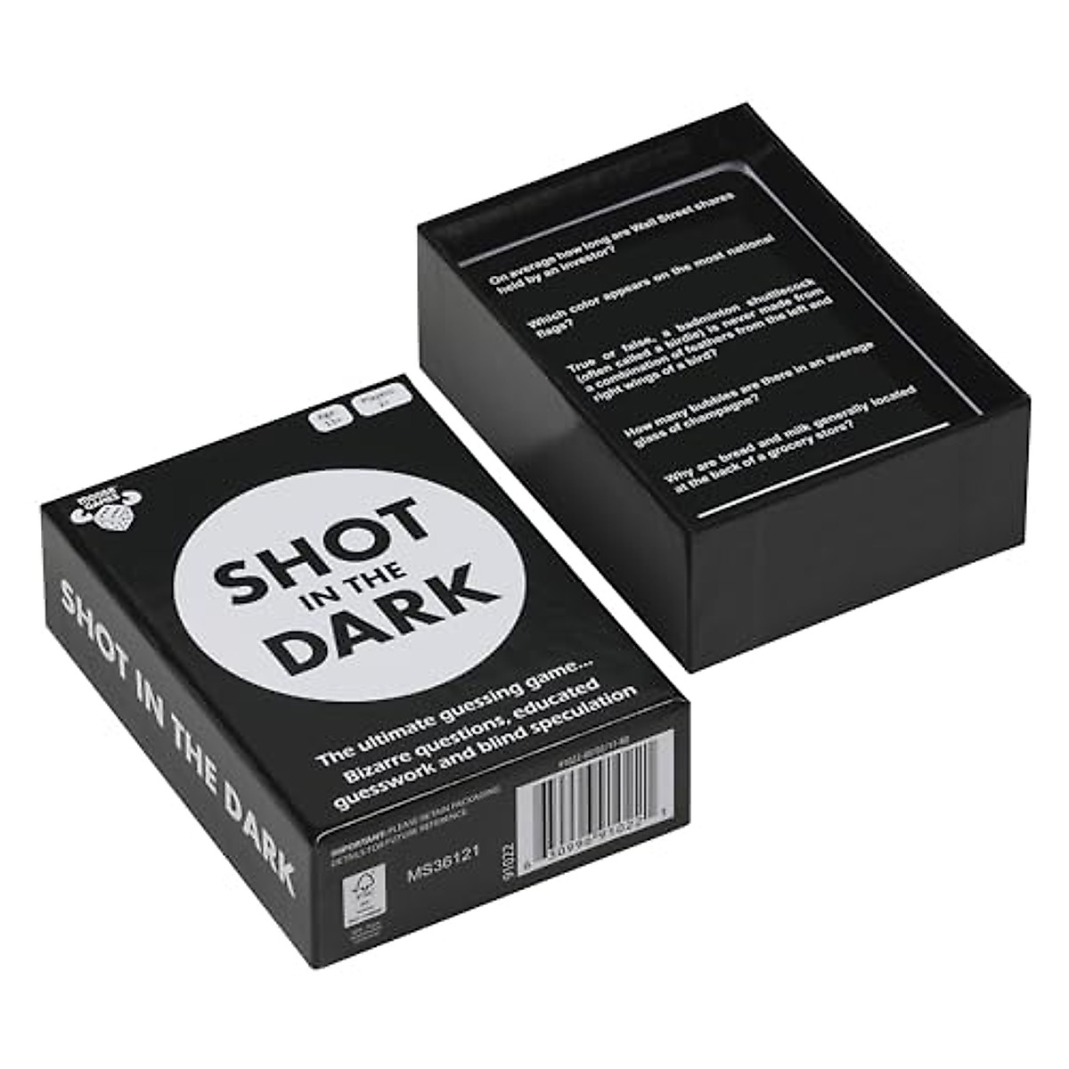 Shot In The Dark - Moose Games - The Ultimate Unorthodox Quiz Game, Multicolor, 91022