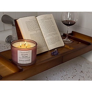 Lavender Candle | Sleep Candle | Aromatherapy Candle | Luxury Soy & Beeswax Candles for Home | 16 oz. Large Jar 3 Wick Candle | Calming Candles | Soothing Candle