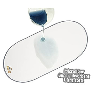 BlueSnail Soft and Comfortable Waterproof Changing pad Liner Portable Coral Fleece Diaper pad Liner (White)