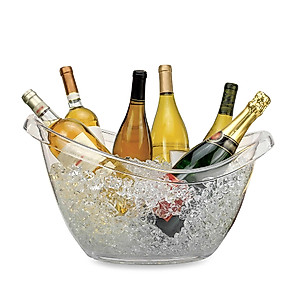 Prodyne AB-19 Beverage Tub, 19"X13.5"X10.75", Clear