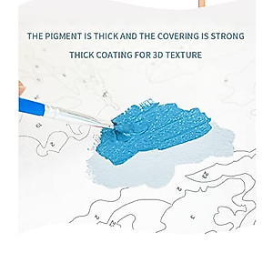 SOTYIOO Paint by Numbers for Adults, Thanksgiving Paint by Numbers for Adults Beginner Drawing Paintwork with Paintbrushes On Canvas Wrinkle-Free Canvas Acrylic Pigment Oil Paint (Fall 16x20inch)