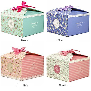 Chilly Gift Boxes, Set of 12 Decorative Treats Boxes, Cake, Cookies, Goodies, Candy and Handmade Bath Bombs Shower Soaps Gift Boxes for Christmas, Birthdays, Holidays, Weddings (Flower Patterned)