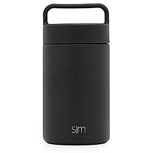 Simple Modern Food Jar Thermos for Hot Food | Reusable Stainless Steel Vacuum Insulated Leak Proof Lunch Storage for Smoothie Bowl, Soup, Oatmeal | Provision Collection | 16oz | Midnight Black