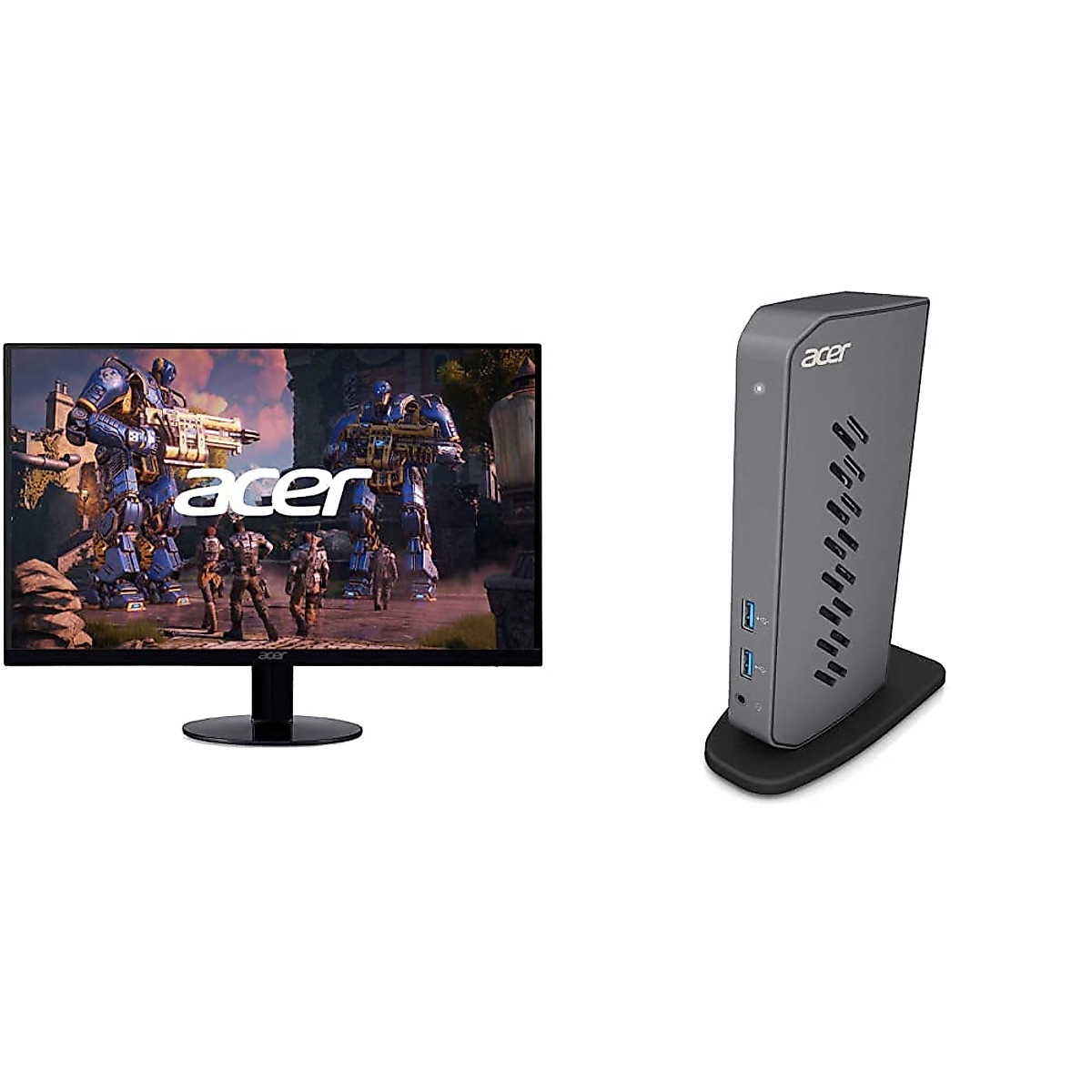 Acer SB240Y Bbix 23.8” FHD, Ultra-Thin Zero-Frame IPS Monitor, AMD Radeon FREESYNC, 75Hz, HDMI & VGA USB 3.0 Dock U301, 2 x HDMI | 1 x USB 3.1| 4 x USB 2.0| 2 x USB 3.1 Gen 1