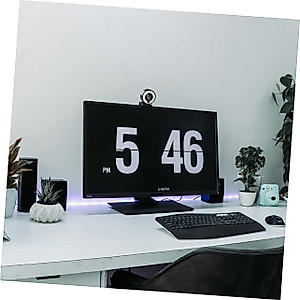 Hoement Camera Live Streaming Webcam 480p Webcam USB Recording Webcam Video Calling Webcam Desktop Computer Live Webcam Desktop Webcam with Microphone Aluminum Shell Laptop 1080p