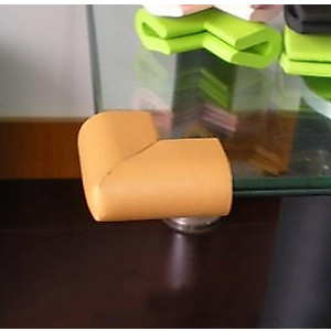 Orange 2x2 Meters (13 FT) U Shape Glass Table Edge Protectors Premium High Density Foam Baby Safety Bumper Guard Foam Strip