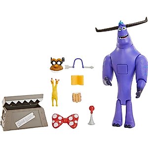 Mattel Monsters at Work Tylor Tuskmon The Jokester Feature Figure Talking Interactive Disney Plus Character Toy with Accessories, Posable Authentic Look & Sound, Kids Ages 3 Years & Up